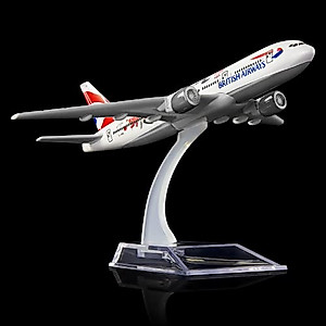 24-Hours The British Plum B777 Alloy Metal Model Aircraft Child Birthday Gift Plane Models Chiristmas Gift 1:400