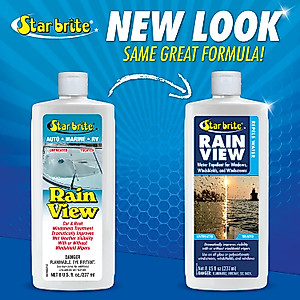 STAR BRITE Rain View Water Repellent for Glass Windshields - 8 OZ (088708)