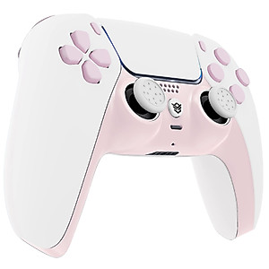 HEXGAMING Esports Rival Controller 2 Mappable Rear Buttons & Interchangeable Thumbsticks & Hair Trigger Compatible with ps5 Controller Custom Controller PC Wireless FPS Gamepad - Cherry Blossoms Pink