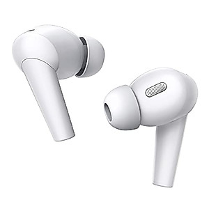 TONEMAC M3 Active Noise Cancelling Wireless Earbuds, Bluetooth 5.3 Headphones with 4 Mics ENC Clear Calls, 30H Playtime, Immersive Deep Bass Earphones, Transparency Mode, in-Ear Lightweight, White