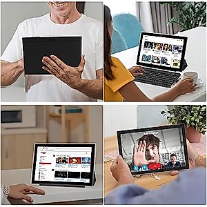 2024 Newest Android 13 Tablet with Keyboard 10 Inch 2 in 1 Tablets, 12GB RAM 128GB ROM 1TB Expand, Quad-Core 2.0GHz CPU Tablet PC, 5G WiFi 6 BT 5.0, 8MP Camera, Google Certified Tableta