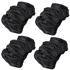4Pcs/Set Baby Carriage Dust Cover Stroller Wheel Black Dustproof Accessories for Child Kid Baby(S)