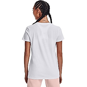 Under Armour Women's Standard Gradient Pill Short Sleeve T-Shirt, (100) White / / Black, Small