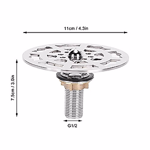 Bar Glass Rinser Faucet Head Stainless Steel Automatic Cup Washer Cleaner Accessory Bar Glass Rinser for Bar Restaurant Hotel Cafe Kitchen Sinks Silver