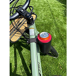 Dadding & Co. Original DaddieCaddie Cup Holder for Strollers, Golf Carts, Boats and Bikes – Includes Mounting System – Discretely Holds 12 Oz. Beverage Cans for Happy Hour on The Go