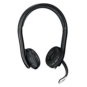 Microsoft LifeChat LX-6000 for Business with Clear stereo sound, Plug and Play, Noise-cancelling Microphone for Laptop/PC