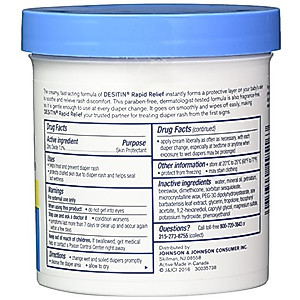 DESITIN Rapid Relief Creamy Jar, 16-Ounce (Pack of 4)