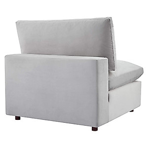 Modway Commix Down-Filled Overstuffed Performance Velvet 3-Seater Sofa