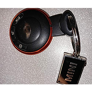 iJDMTOY Red Aluminum Smart Key Fob Surrounding Ring Decoration Compatible With 2008-2014/2015 Gen2 Mini Cooper R55 R56 R57 R58 R59 & Gen1 R60 R61