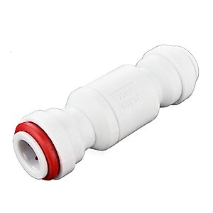 John Guest 3/8 Inch Imperial Single Check Valve, Push to Connect Plastic Plumbing Fitting, 3/8SCV-US