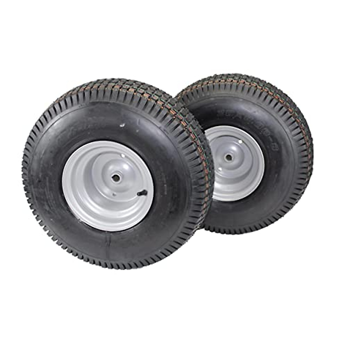 (Set of 2) 20x8.00-8 Tires & Wheels 4 Ply for Lawn & Garden Mower Turf Tires w/Keyed Hub Wheel (Compatible with Husqvarna)