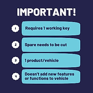 Tom's Key Car Key and Programmer Bundle with with 4 Button Flip Key, Designed for Select Ford Vehicles (Program Key Yourself/Do It Yourself)