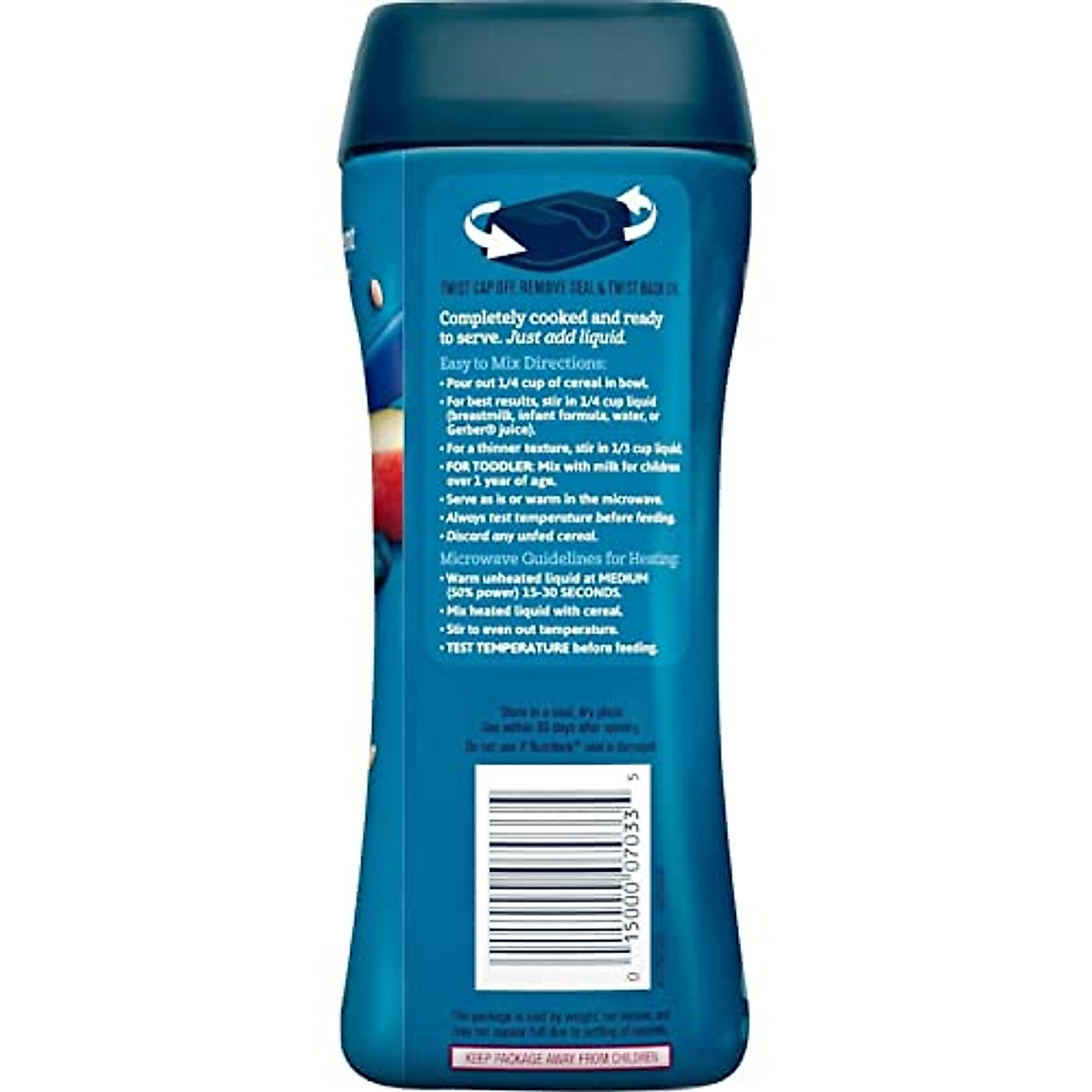 Gerber Graduates Lil' Bits Cereal - Whole Wheat Apple Blueberry - 8 Oz