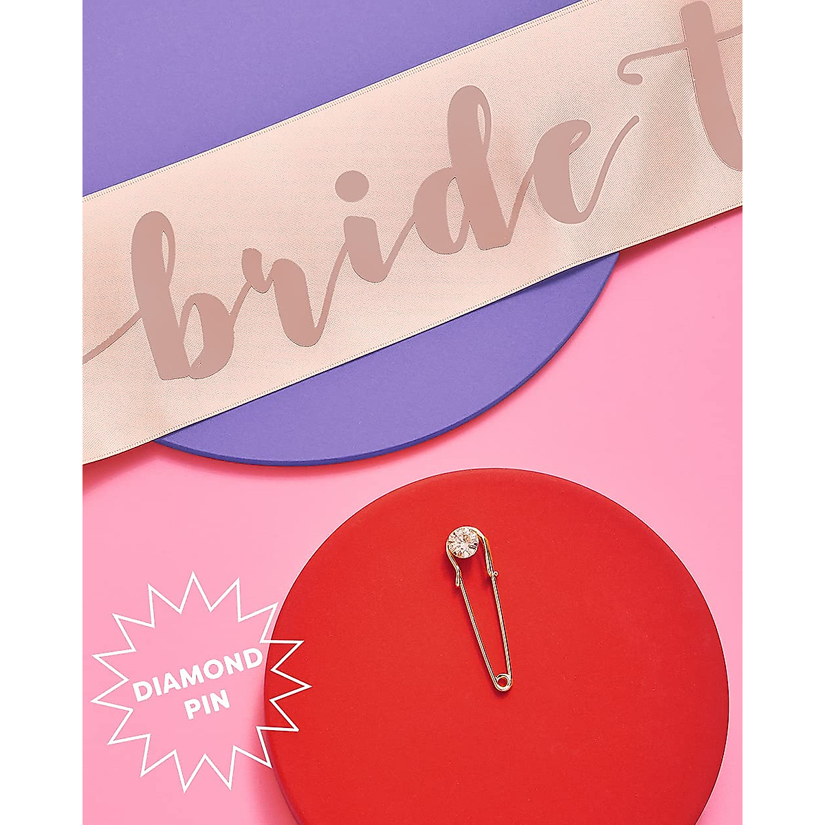 xo, Fetti Rose Gold Bachelorette Party Sash - Bride To Be | Bachelorette Party Decorations - Sash for Bride | Bridal Shower Gift | Engagement Party Decoration | Bach Favor