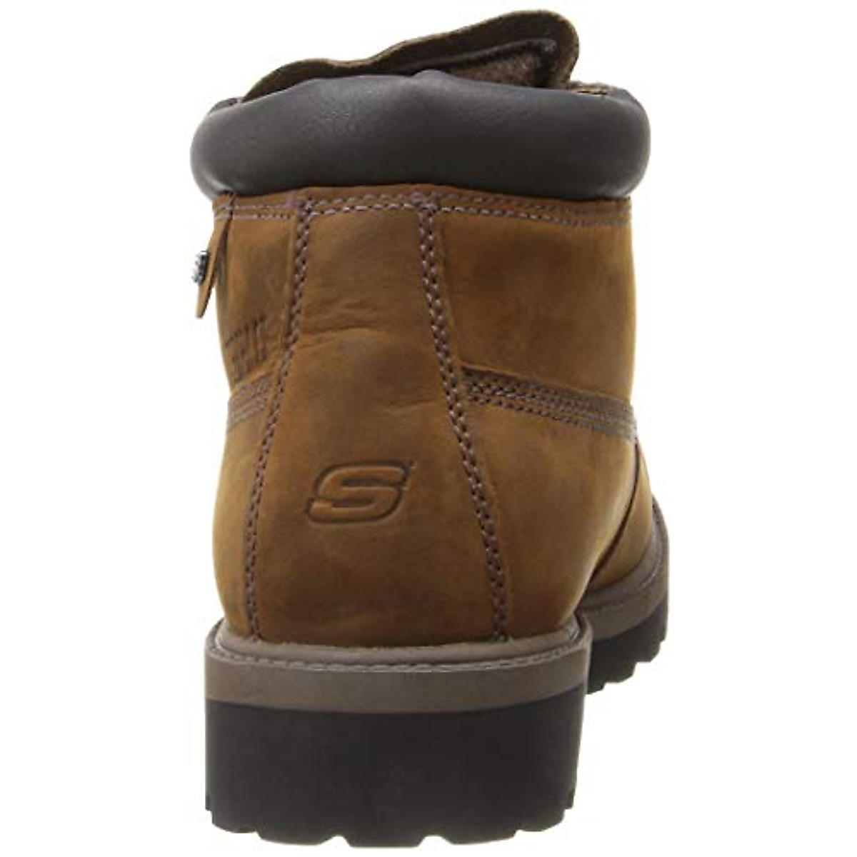 Skechers Men's Sargeants-Verdict Waterproof Boot Fashion, Dark Brown, 11