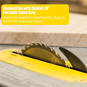DWE7402DI Table Saw Accessories Dado ThroatPlate Dado Blades for 10 inch Table Saw DWE7490 DWE7491 DWE7491RS DWE7492