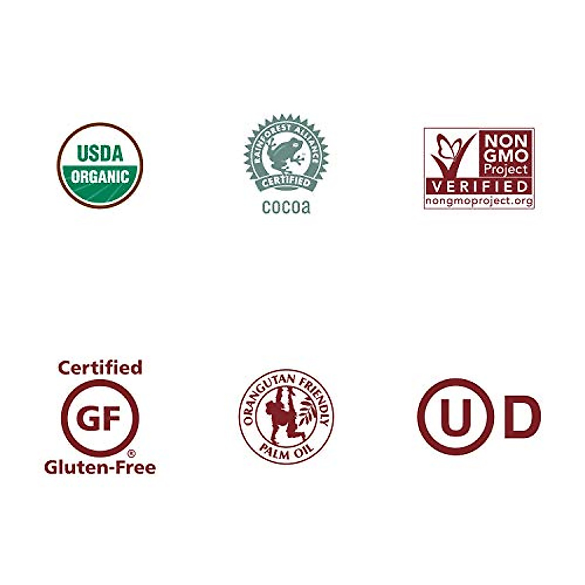 Justin's Organic White Chocolate Peanut Butter Cups, Rainforest Alliance Certified Cocoa, Gluten-free, Responsibly Sourced, 1.4 Ounce (Pack of 12)