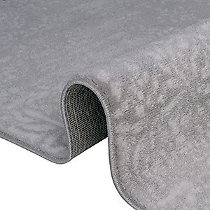 Unique Loom Sofia Collection Area Rug - Grand (9' x 12' 2", Light Gray/ Ivory)