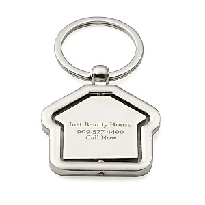 10-Pack Personalized House Design Key Chains 360 Degree Rotational Keychains by OnePlace Gifts