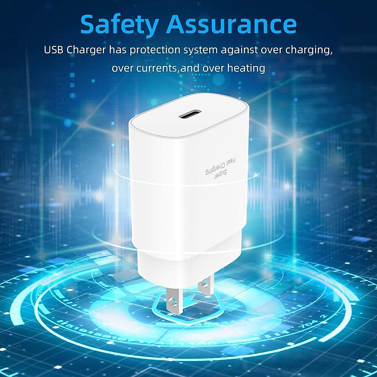 wamaxlink Type C Charger Fast Charging, 3 Pack 25W USB C Wall Charger ...