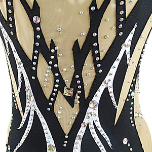 LIUHUO Rhythmic Gymnastic Clubs Leotards Teens Women Tank Leotards Team Sports Gymnastics Wear