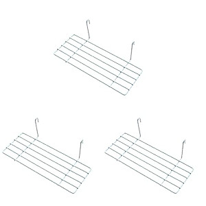 3pcs White Hanger Photo for Panel, Mountable Shelf, Panel Xcm Artworks Mount Mesh Flower Storage Office Size Mounted X Wire Picture Grille, Small, Organizer Frame Display, with