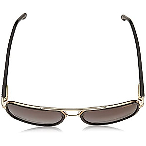 Carrera Men's 256/S Rectangular Sunglasses, Gold/Green Gold Mirrored, 58mm, 18mm