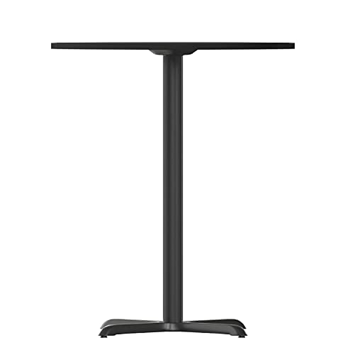 Flash Furniture 30'' Round Black Laminate Table Top with 22'' x 22'' Bar Height Table Base