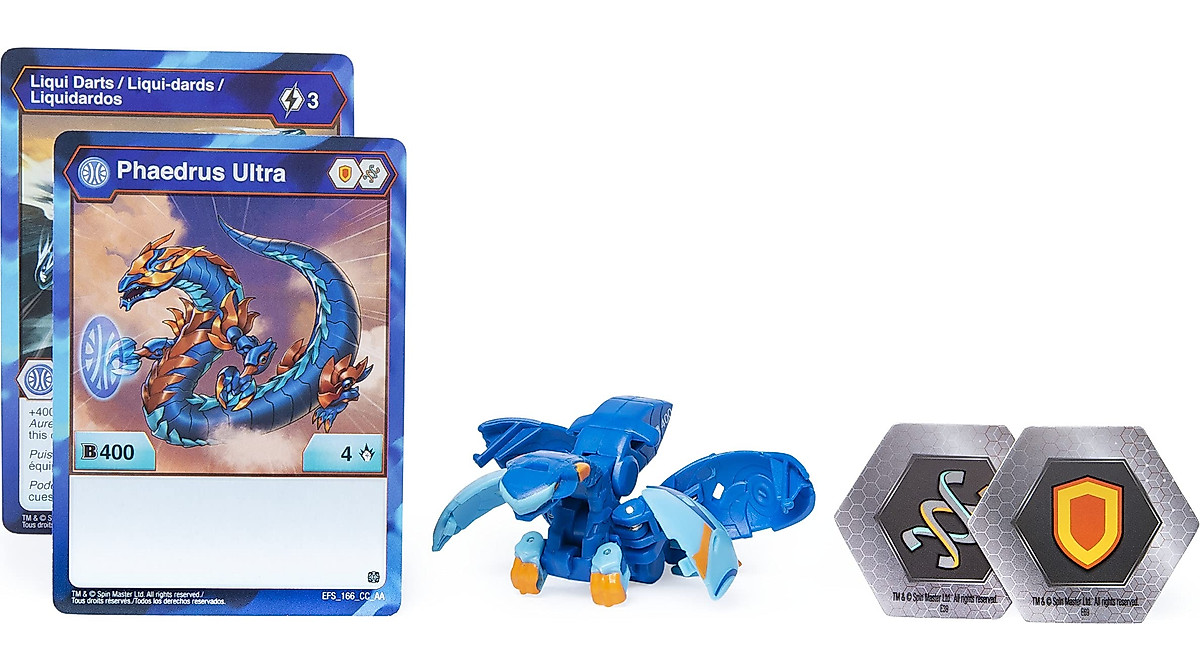 Bakugan Ultra Aquos Phaedrus: Collectible Action Figure & Card