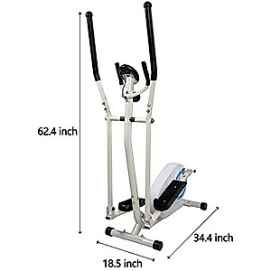 BalanceFrom Magnetic Elliptical Machine Cross Trainer with 8 Level Resistance and Digital Monitor, 330-Pound Capacity