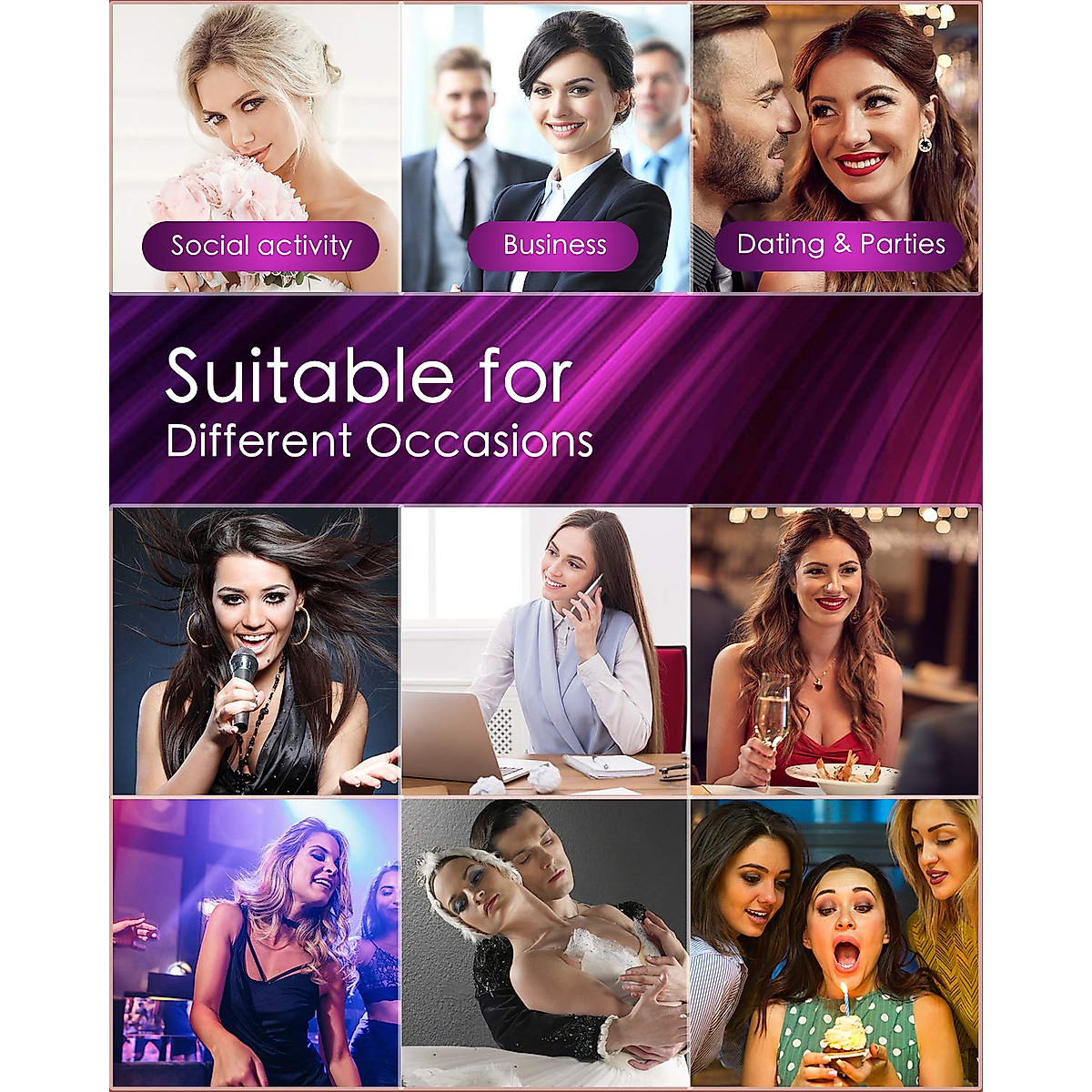 Bisutang Magnetic Eyelashes with Eyeliner, 12-Pair Reusable Magnetic Lashes with 2 Tubes of Magnetic Eyeliner, Glue-free Natural Look Eye Lashes Kit with Scissors Tweezers & Mirror Case