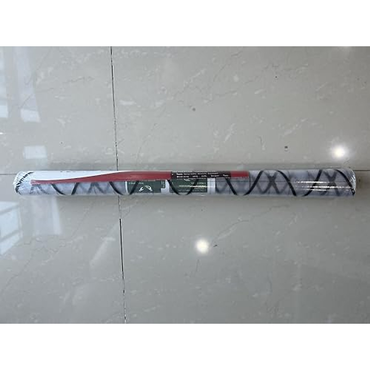 FEOMOS Window Privacy Film, Frosted Glass Window Film, Static Cling Window Tint for Home Décor & Anti UV, Black Lattice Sun Blocking Window Covering 17.3x78.7 inches