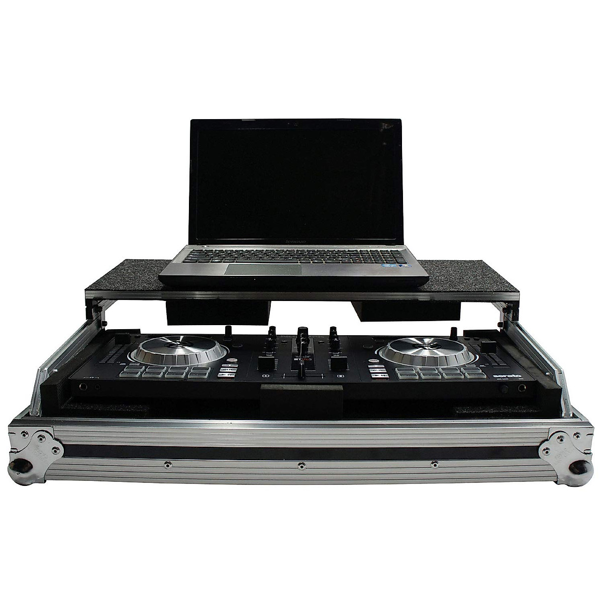 Harmony Audio HCMIXTRACKPRO3LT Flight Glide Laptop Stand DJ Case Compatible with Mixtrack Platinum
