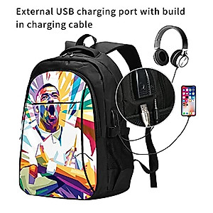 Luja Dling #7 Mbappe 2023 Adult Backpacks Bag Laptop Bag Bookbag Usb Backpack 17 Inch For Daily