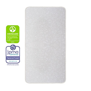 Dream On Me Dreamland Orthopedic Firm Fiber Crib and Toddler Bed Mattress, Greenguard Gold and JPMA Certified, Waterproof Vinyl Cover, Dual-Sided Mattress, Grey, Made In The U.S.A