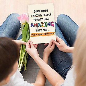 MQMRYeto Amazing People Remind Card, Goodbye Card, Coworker Leaving Card, Colleague Congrats Card, Friendship Thank You Appreciation Card for Teacher or Nurse, Proud of You Card Friend