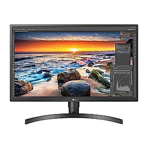 LG 27” 27BL55U-B IPS HDR UHD 4K Monitor (3840 x 2160) with Radeon FreeSync™ Technology, Game Mode, On Screen Controls, Ergonomic Stand & HDCP 2.2 Compatible,Black