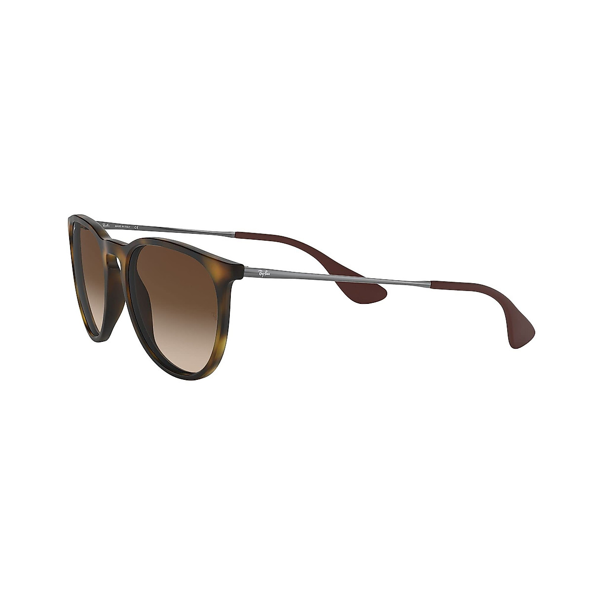 Ray-Ban Erika RB 4171 Sunglasses Rubberized Havana / Brown Gradient