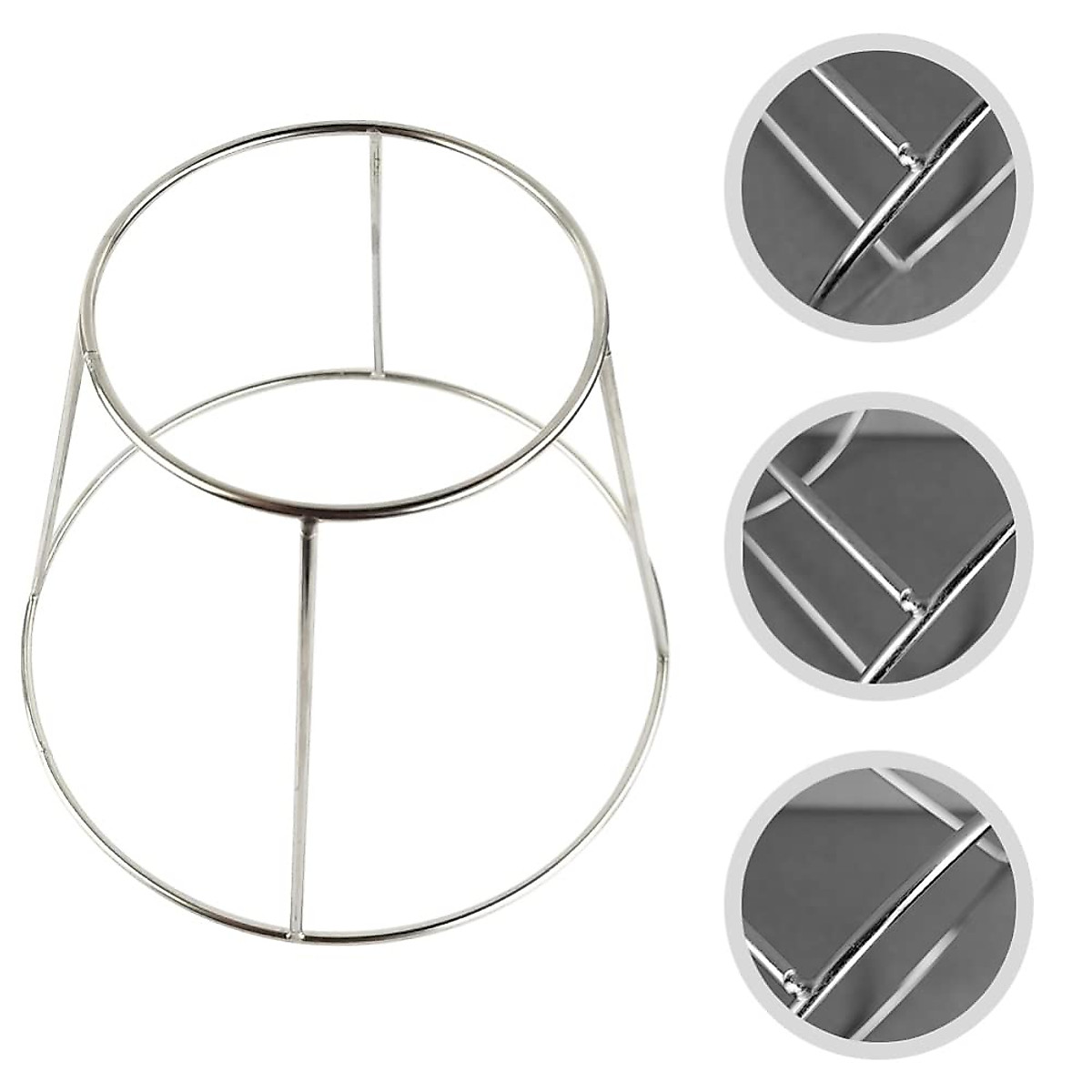 BESTonZON Metal Pizza Tray Holder Pizza Box Riser Stainless Steel Seafood Serving Display Stand Tabletop Baking Pan Platter Stands for Home Restaurant Accessory 15-27cm