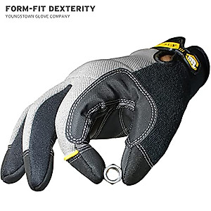 Youngstown Glove Company mens Kevlar Gloves, Gray, Large US