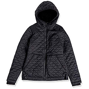 Amazon Essentials Women's Lightweight Quilted Full-Zip Water-Resistant Sherpa-Lined Hooded Puffer Jacket, Black, XX-Large