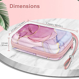 Fintie Carrying Case for Nintendo 2DS XL/New 3DS XL LL, Protective Hard Shell Portable Travel Cover Pouch for New 3DS XL LL/New 2DS XL Console with Slots for Games & Inner Pocket (Dreamy Marble)