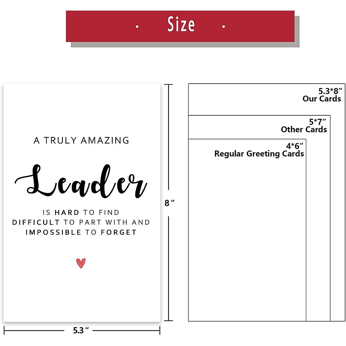 Thank You Card for Leader, Funny Thank You Card for Boss, Great Appreciation Card for Techer, Mentor Thank You Gitfs Card for Women, Appreciation Card for Men, Thank You Gift