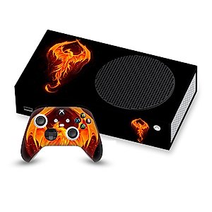 Head Case Designs Officially Licensed Christos Karapanos Dragon Phoenix Art Mix Matte Vinyl Sticker Gaming Skin Case Cover Compatible with Xbox Series S Console and Controller Bundle