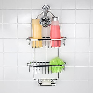 Home Basics Shower Caddy, Chrome