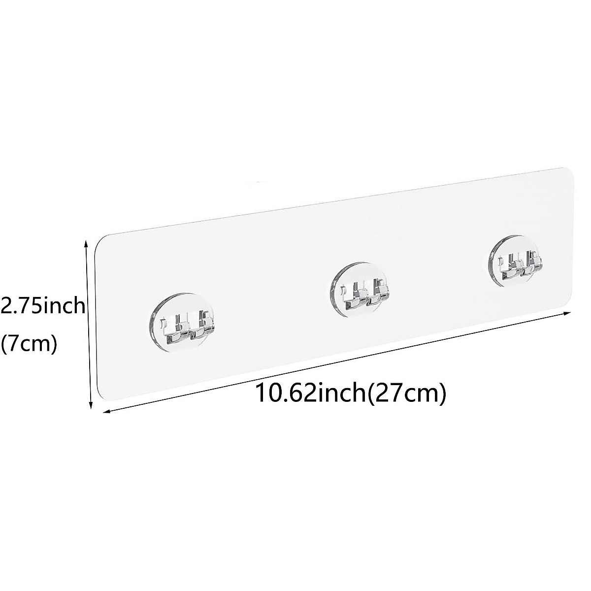 IWONEDY Shower-caddies Adhesives 2PC Shower Shelf Adhesive, Transparent Shower Caddy Adhesive for Bathroom Storage Shelves, Kitchen Racks and Soap Holder Strong adhesive, No Drilling Required