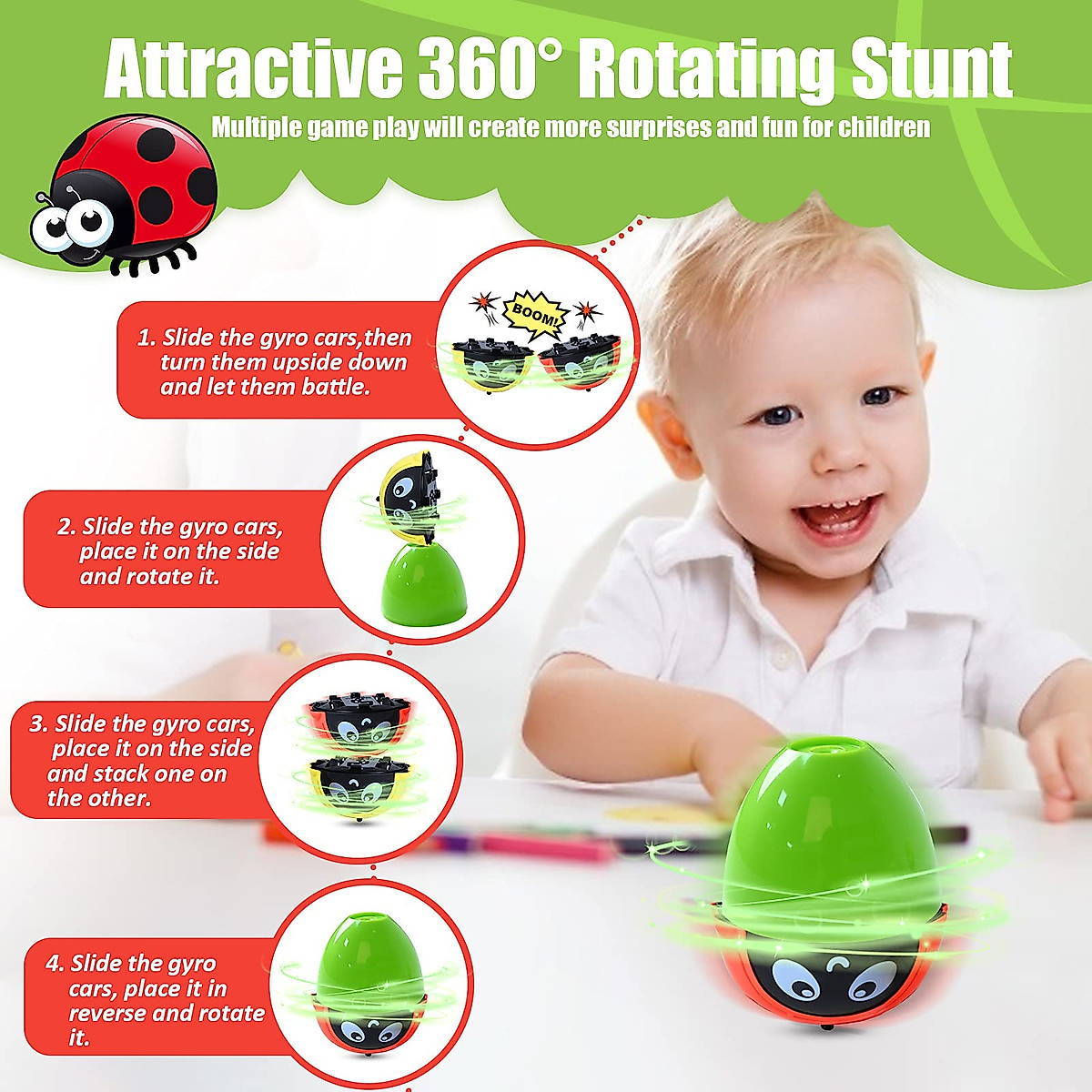 joypath Pull Back Cars Toy for Toddlers, Mini Small Animal Toy Cars Set, Friction Powered Push and Go Cars, Gifts for 3 Year Old Boys Kids(4 Packs)