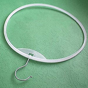 DOITOOL 10pcs Bikini Hangers Thong Underwear Display Ring Hanger Round Circle Bikini Swimwear Lingerie Brief Display Hoop Rack with Hook 31cm