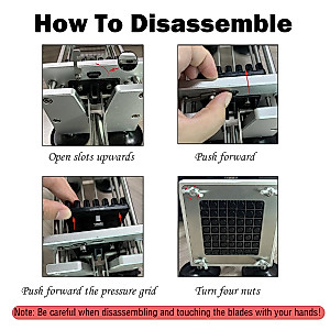 French Fry Cutter, Heavy Duty Professional Stainless Steel Potato Cutter, Removable Handle and 4 Suction Feet, 1/2-inch, 3/8-inch Blades for Potatoes, Onions, Carrots, Cucumbers, Air Fryer