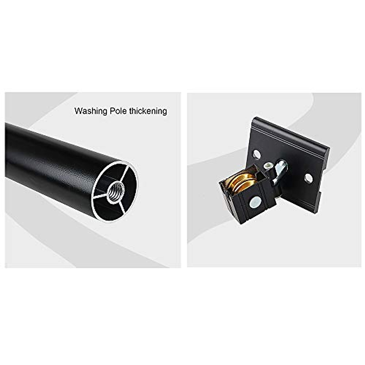 Drying rack Ceiling Mounted Small Balcony Pulley Single Rod Lifting Airer Dryer Aluminum Alloy Hand-Held 200 Cm